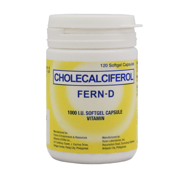 FERN D Cholecalciferol 1000IU SoftGel Capsule 120's price in the ...